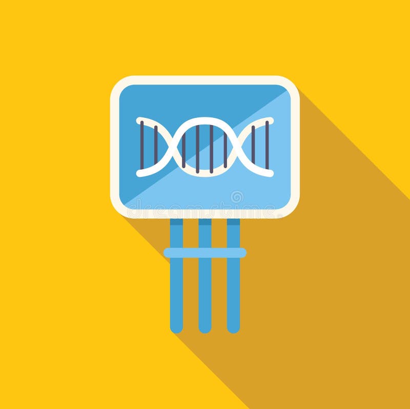 Dna Test Showing Double Helix Structure with Test Tubes Icon Stock ...