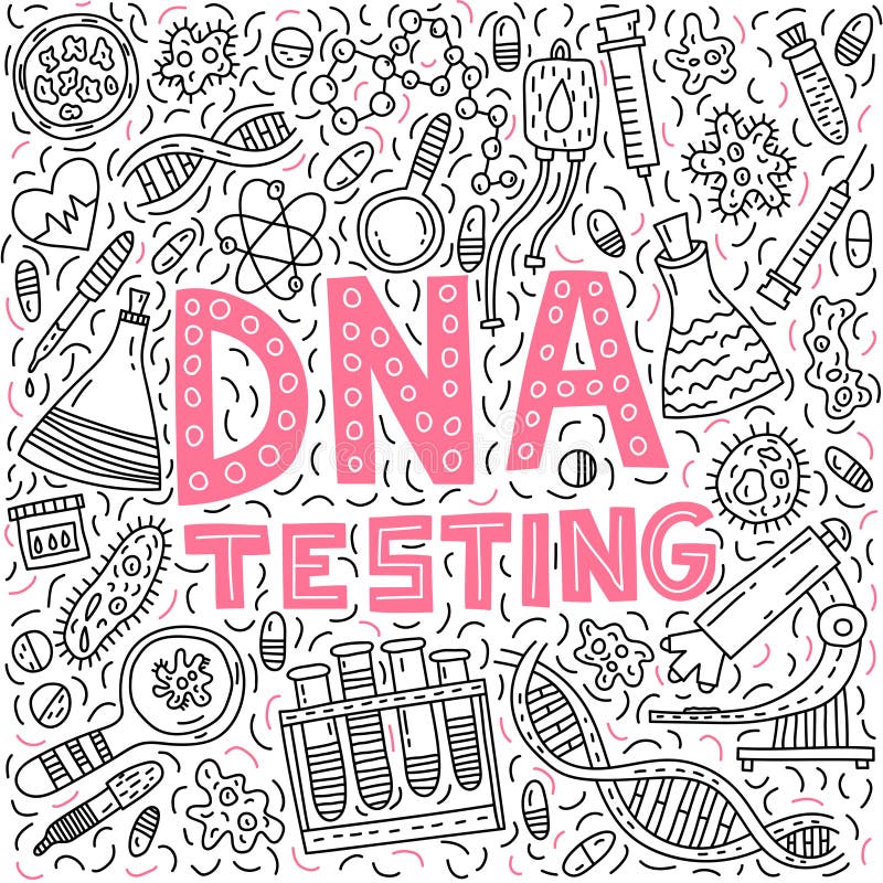 DNA testing stock vector. Illustration of nanotechnology - 128292112