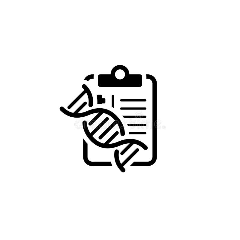 DNA Testing Flat Icon stock vector. Illustration of health - 132069709