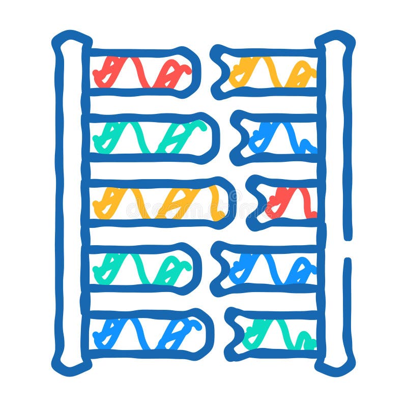 Dna Testing Icon Doodle Illustration Stock Illustration - Illustration ...