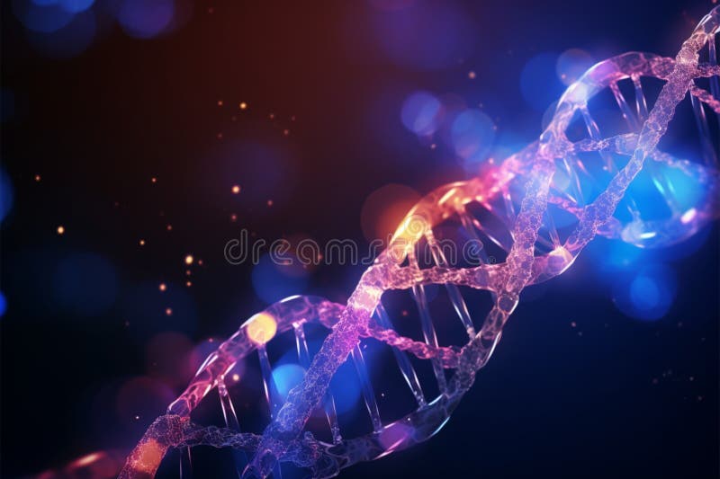 DNA Themed Science Template Suitable for Wallpaper, Banners, and ...