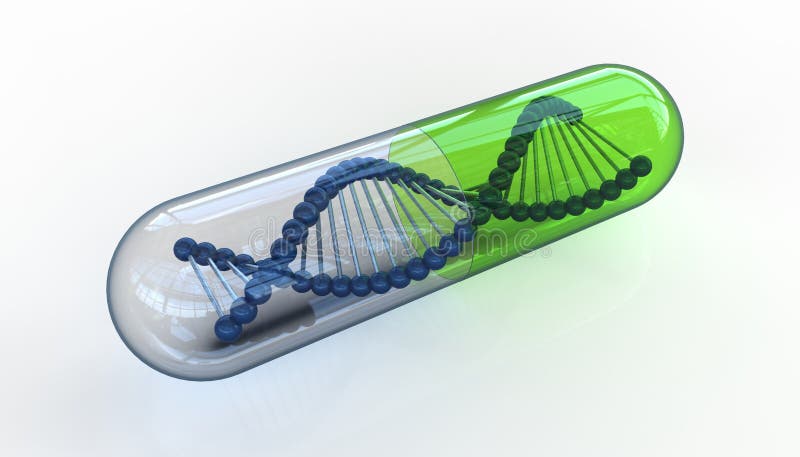 Dna capsule stock illustration. Illustration of composite - 11733864