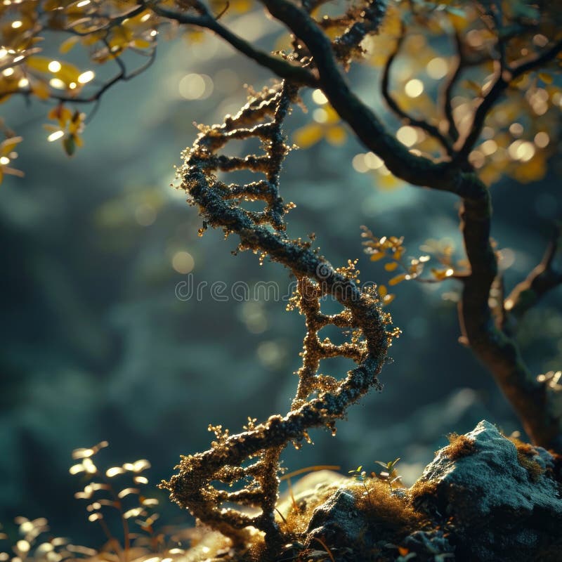 DNA Tree: Life Science Concept - AI Generated Stock Illustration ...