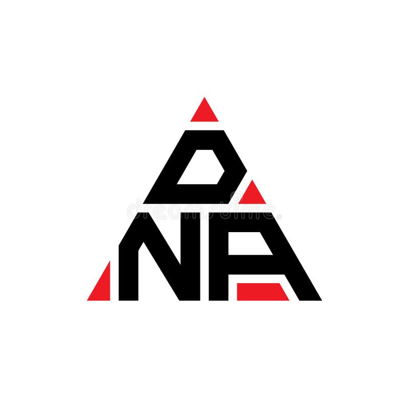 DNA Triangle Letter Logo Design with Triangle Shape. DNA Triangle Logo ...