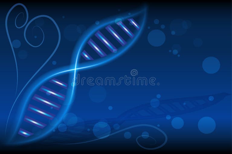 DNA blue vector image stock vector. Illustration of chemistry - 188317939