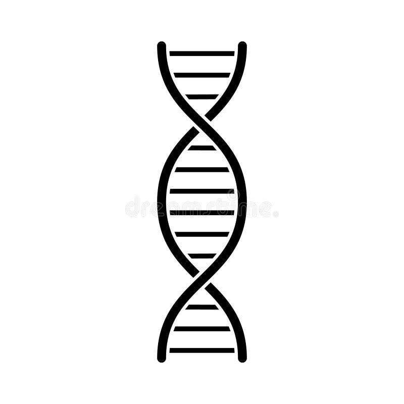 Dna vector icon stock illustration. Illustration of cell - 130539449
