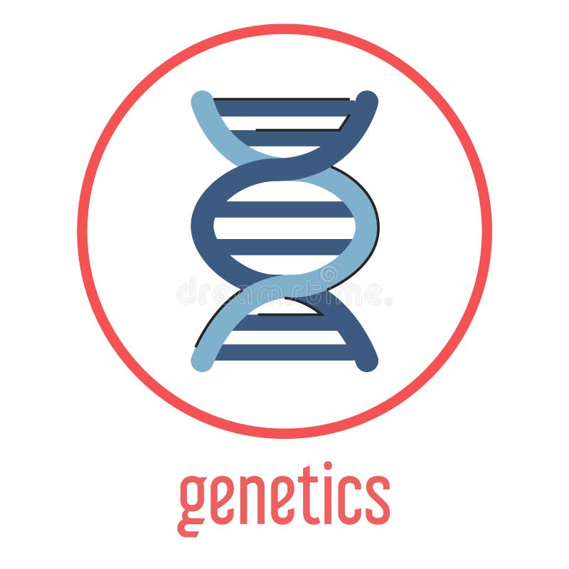 DNA Structure Vector Isolated. Genetics Diagnosis Concept Stock Vector ...