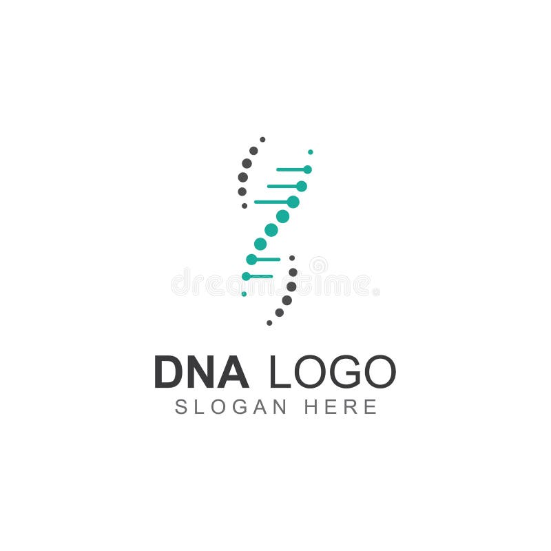 DNA Vector Logo. Modern Medical Logo, with Vector Illustration Template ...
