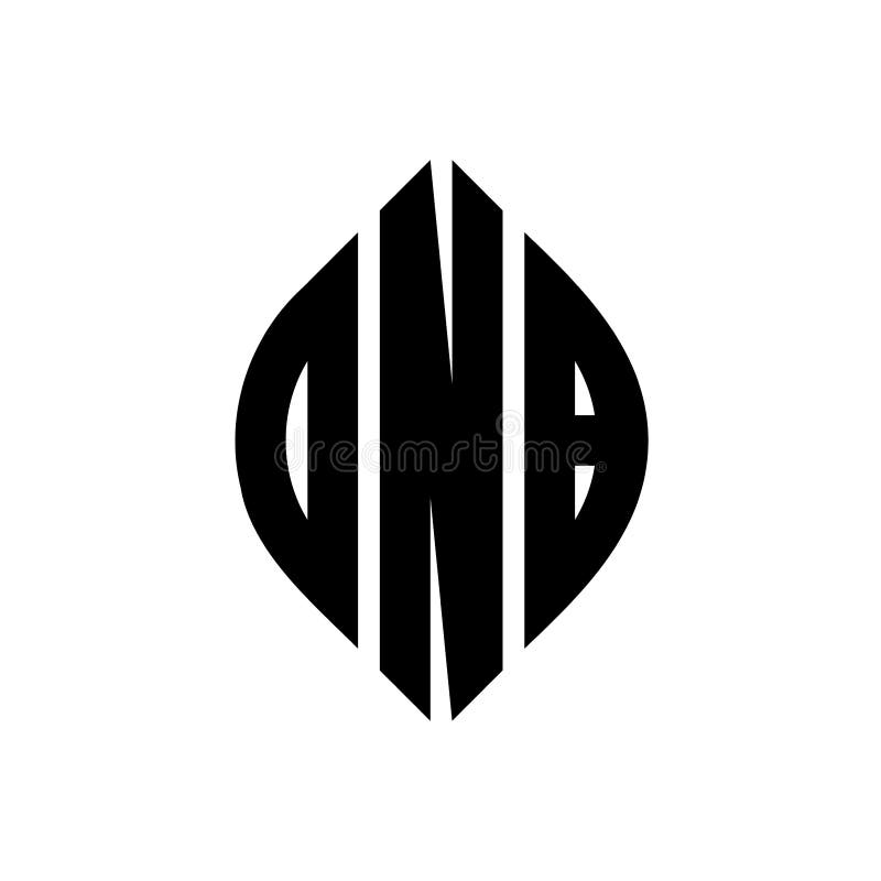 DNB Circle Letter Logo Design with Circle and Ellipse Shape. DNB ...