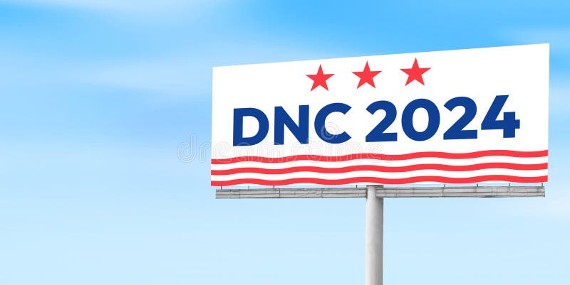 DNC Billboard Design with Sky Copy Space on the Side, Election Concept ...