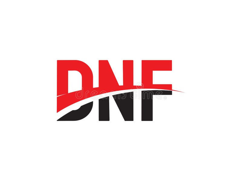 DNF Letter Initial Logo Design Vector Illustration Stock Vector ...