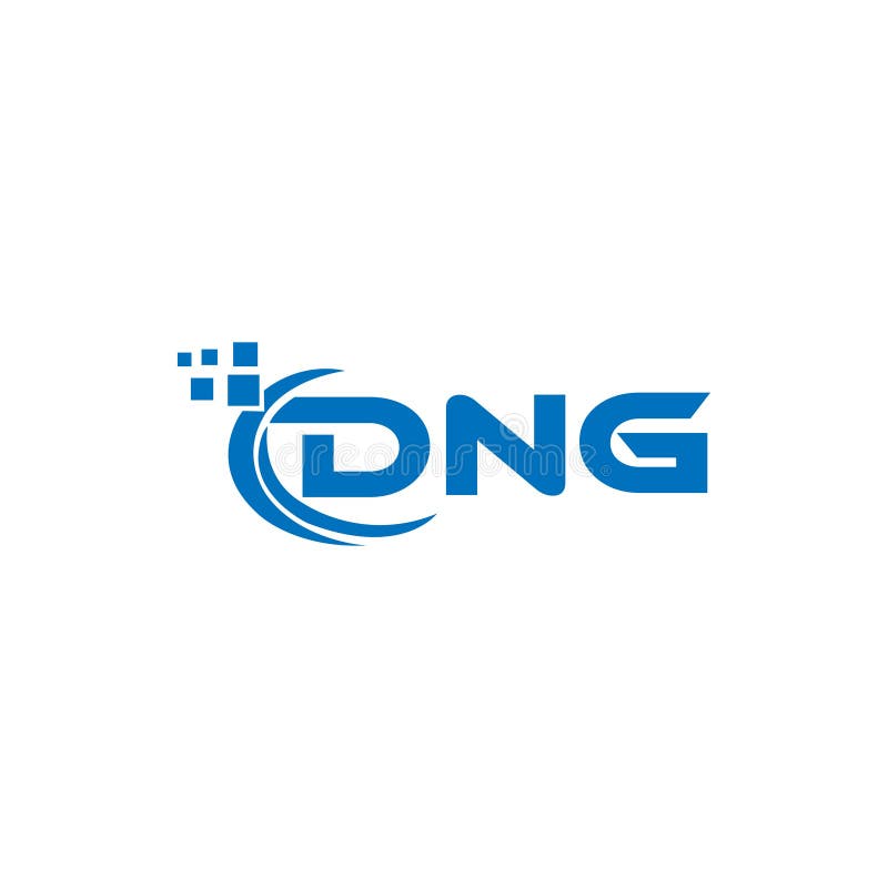 DNG Letter Logo Design on White Background. DNG Creative Initials ...