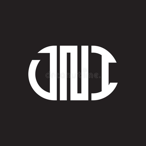 DNI Letter Logo Design on Black Background. DNI Creative Initials ...