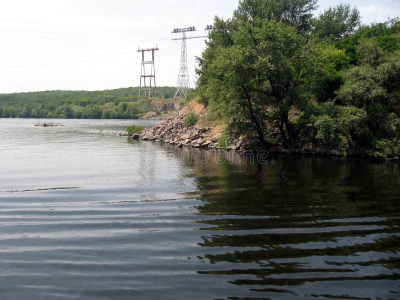 Dnepr River. Ukraine stock image. Image of reservoir - 104136373