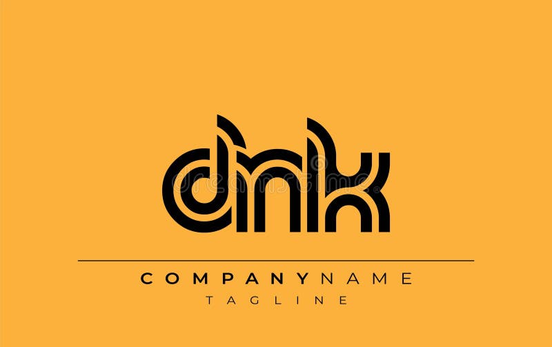 DNK Creative Unique Modern Letter Logo Design Stock Vector ...