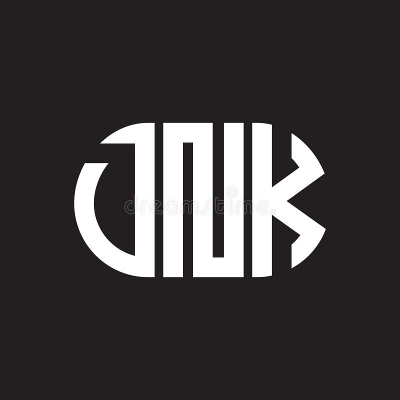 DNK Letter Logo Design on Black Background. DNK Creative Initials ...
