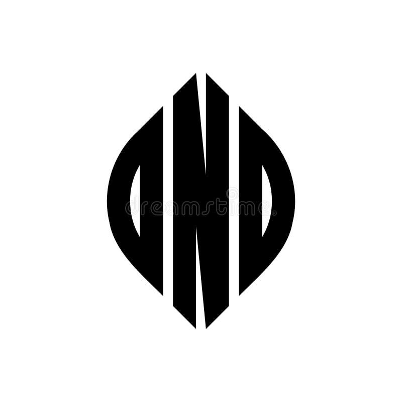 DNO Circle Letter Logo Design with Circle and Ellipse Shape. DNO ...