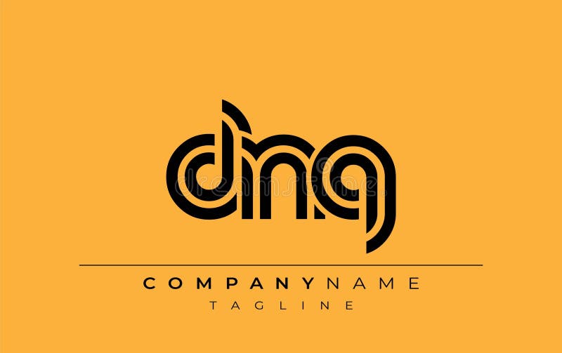 DNQ Creative Unique Modern Letter Logo Design Stock Vector ...