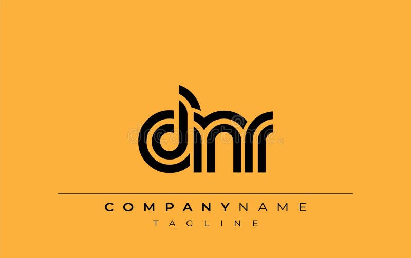 DNR Creative Unique Modern Letter Logo Design Stock Vector ...