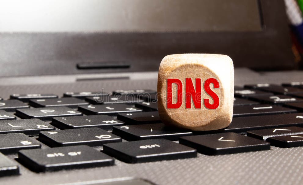 DNS - Acronym Domain Name System Concept on Cubes Stock Image - Image ...