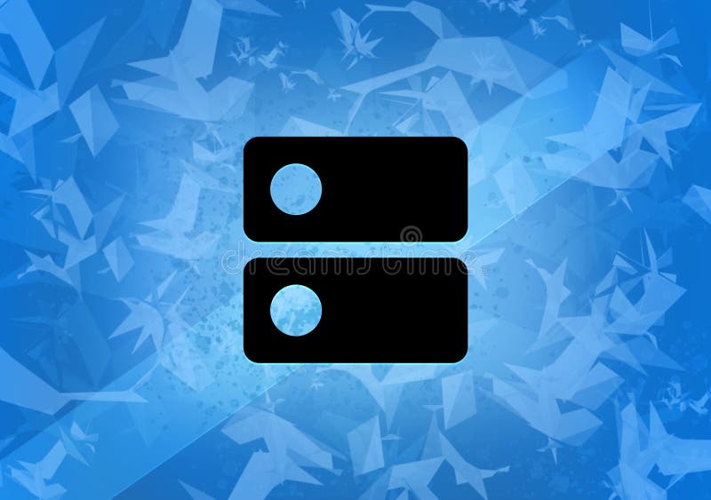 DNS Aesthetic Glossy Blue Round Button Abstract Stock Illustration ...