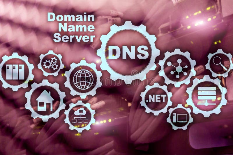 DNS. Domain Name System. Network Web Communication Stock Photo - Image ...