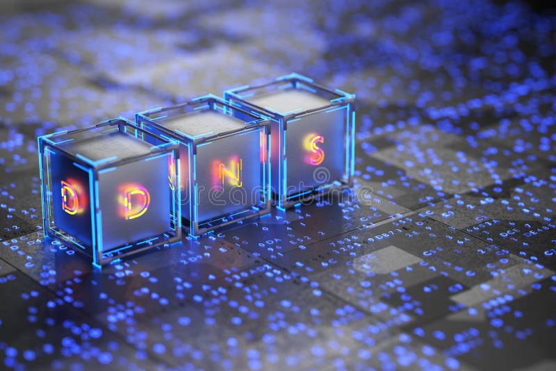DNS Server. DNS Network Service Concept Stock Illustration ...