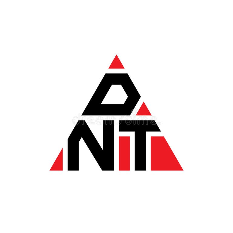DNT Triangle Letter Logo Design with Triangle Shape. DNT Triangle Logo ...
