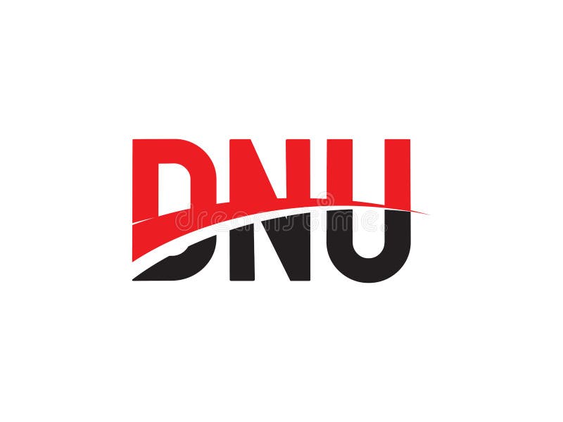 DNU Letter Initial Logo Design Vector Illustration Stock Vector ...