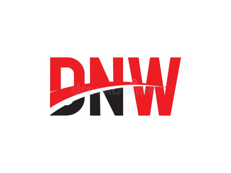 DNW Letter Initial Logo Design Vector Illustration Stock Vector ...