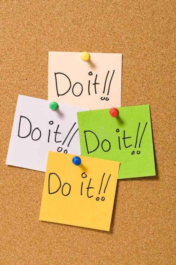 Do it ! stock photo. Image of blank, handwriting, color - 20772666