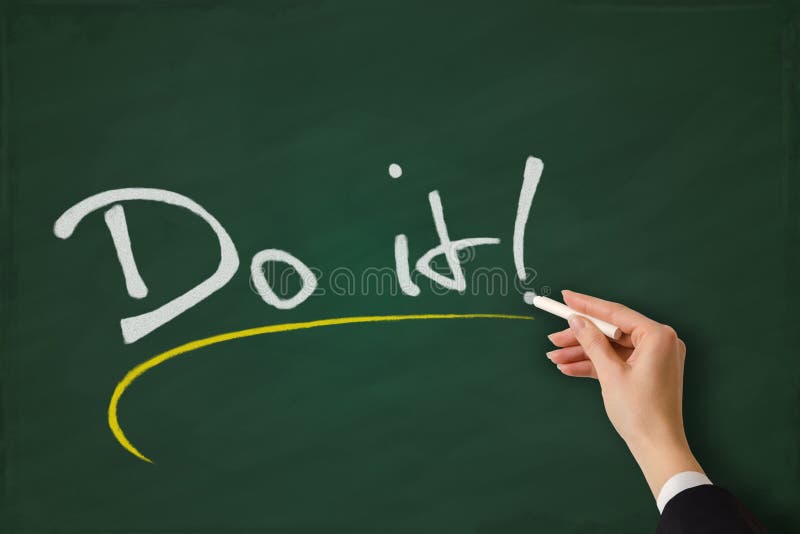 Do it stock photo. Image of forward, success, encourage - 46566546