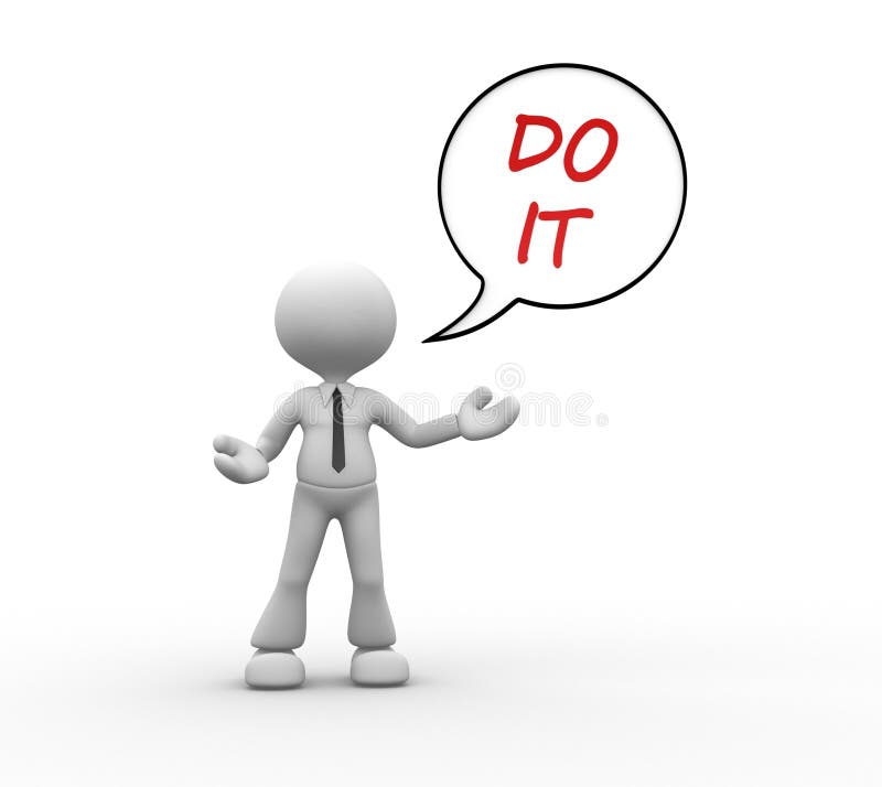 Do it stock illustration. Illustration of icon, think - 38036341