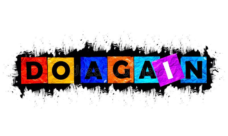 Do again stock illustration. Illustration of facts, company - 232000556