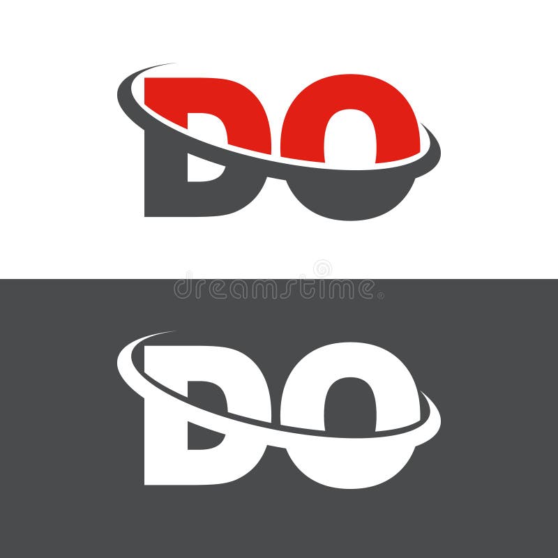 DO Alphabet Letters Monogram Icon Logo DO Stock Vector - Illustration ...