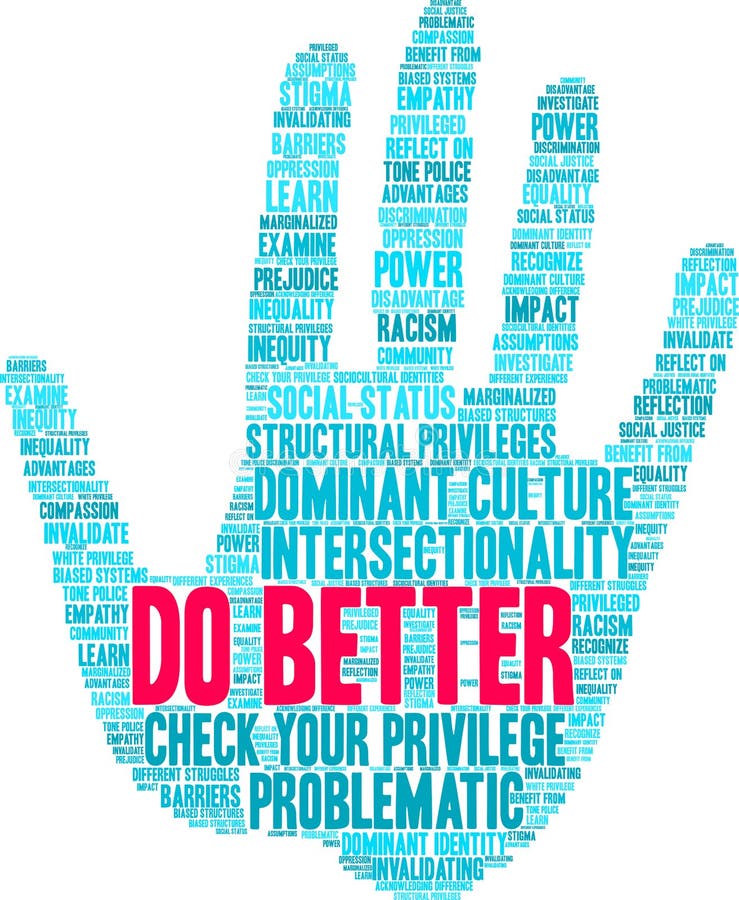 Do Better Word Cloud stock vector. Illustration of discrimination ...