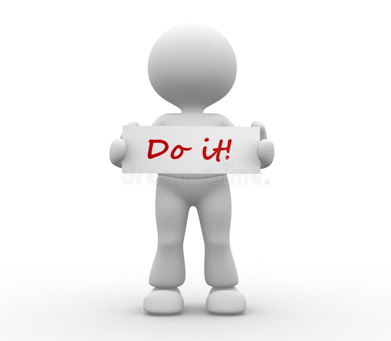 Do it! stock illustration. Illustration of motivation - 31876274