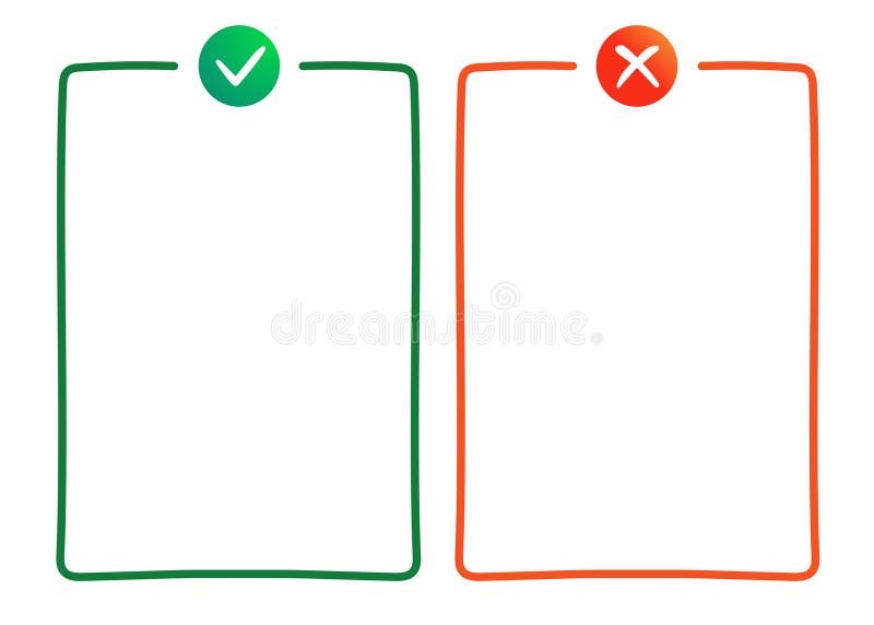 Do and Dont Infographic Hand Drawn Style Stock Vector - Illustration of ...