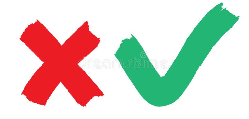 Do and Dont Sign Color Style Stock Vector - Illustration of mark ...