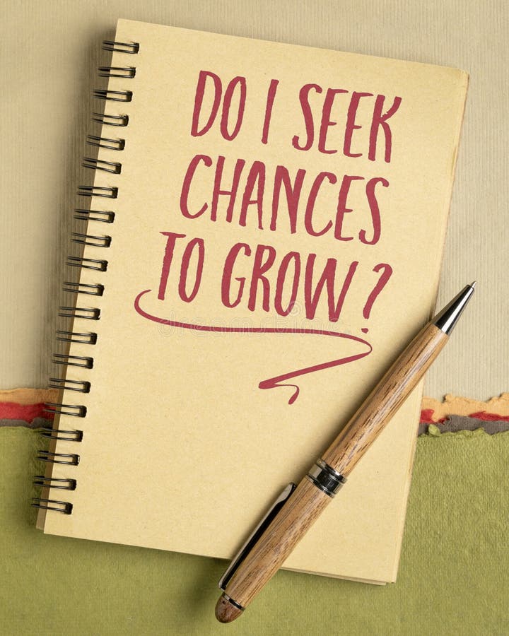 Do I Seek Chances To Grow? Self Reflection Question. Personal ...