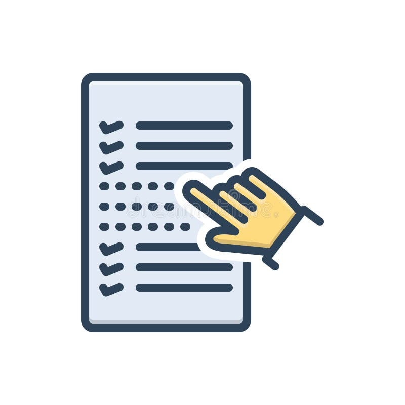 Color Illustration Icon for Do, List and Note Pad Stock Illustration ...