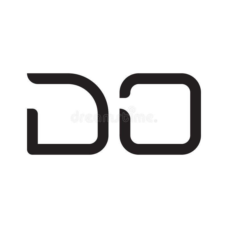 Do Initial Letter Vector Logo Icon Stock Vector - Illustration of ...