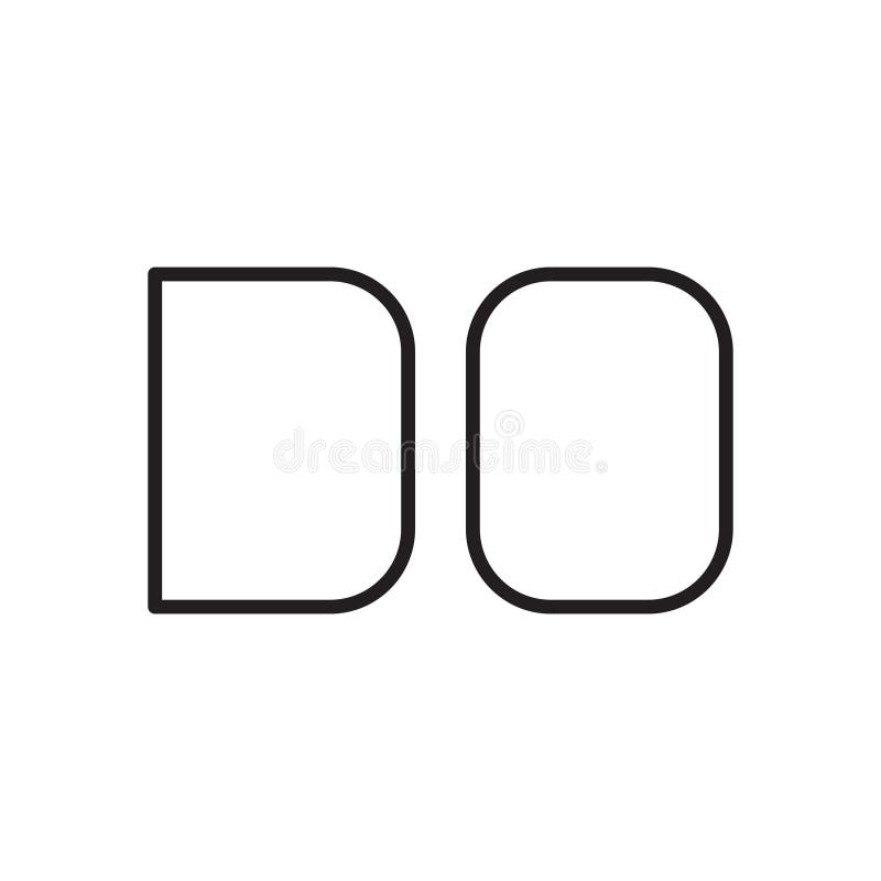 Do Initial Letter Vector Logo Icon Stock Vector - Illustration of ...