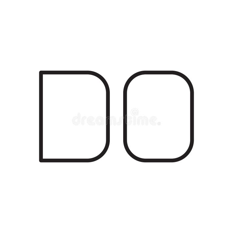Do Initial Letter Vector Logo Icon Stock Vector - Illustration of ...