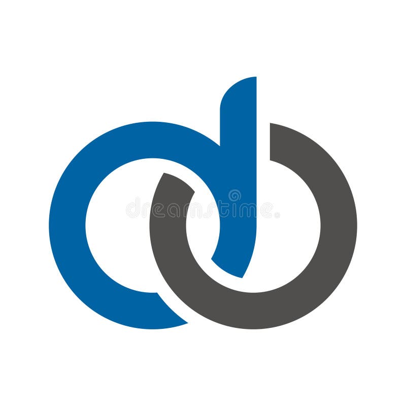 Do Letter Link Logo Template Stock Illustration - Illustration of logo ...