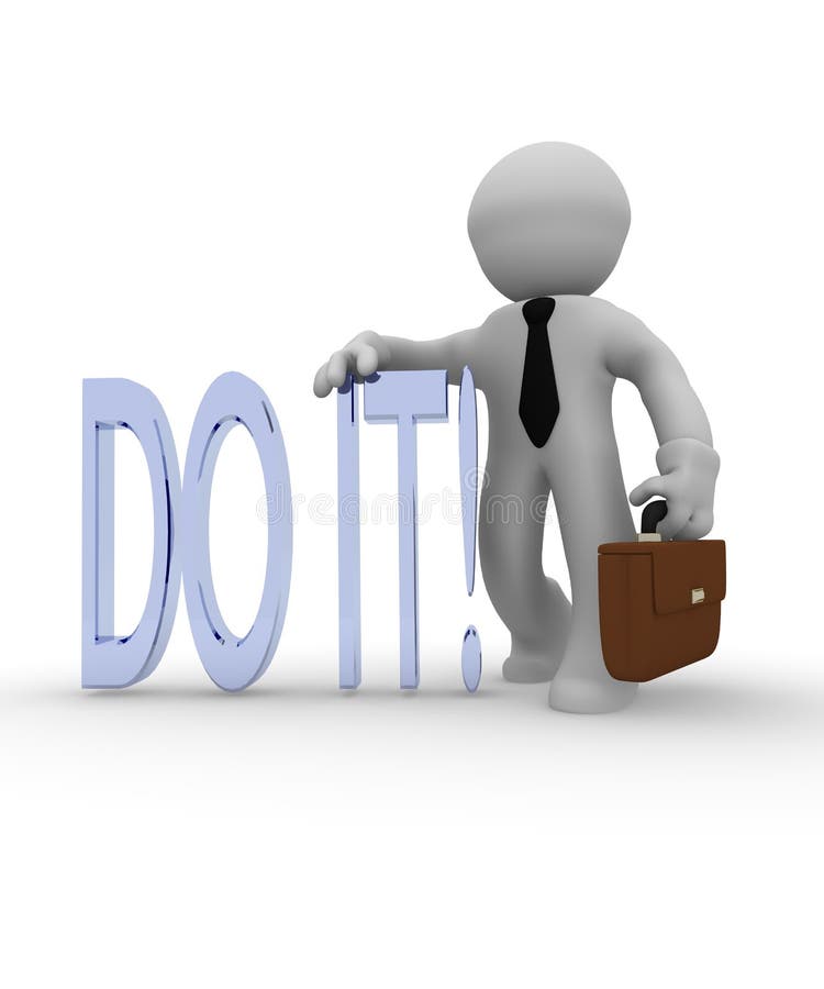 Do it! stock illustration. Illustration of synergy, motivate - 62382010