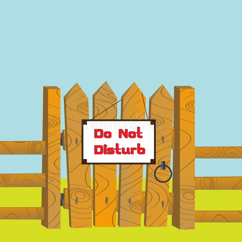 Do no disturb stock vector. Illustration of gradient - 25822720