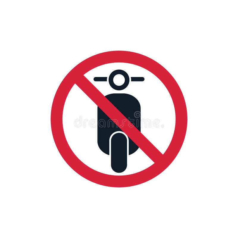 Do No Scooter Icon Vector Logo Design Template Stock Vector ...