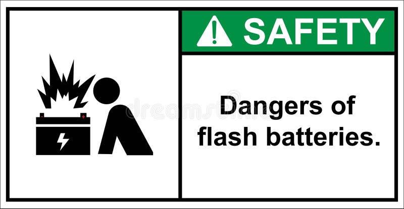 Do Not Approach the ARC Flash Battery.Safety Sign Stock Vector ...