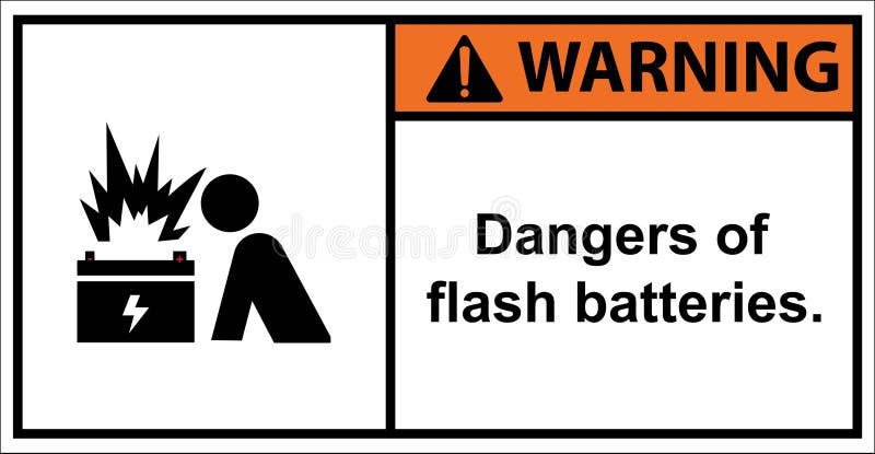 Do Not Approach the ARC Flash Battery.Warning Sign Stock Vector ...